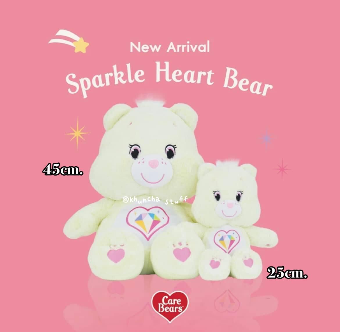 💝 NEW 💝Sparkle Heart Care Bears💎🎉 ตัวใหม่ล่าสุด น่ารักมาก สัญลักษณ์หน้าท้องเป็นเพชรระยิบระยับ ...