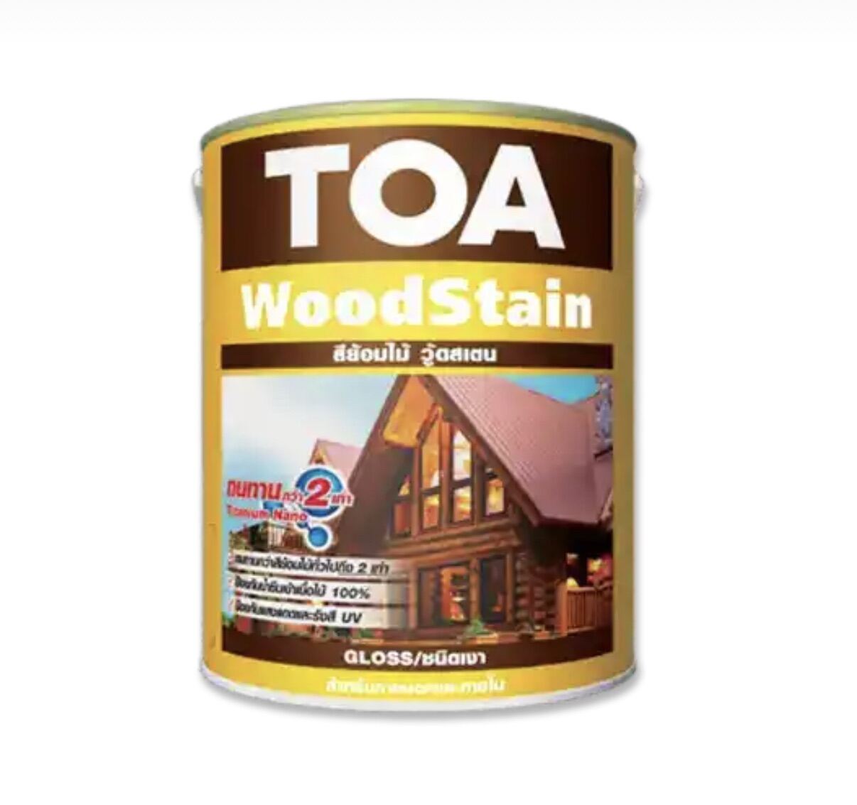 สีย้อมไม้ ทีโอเอ วู้ดสเตน TOA wood Stain สีเบอร์ ชนิดเงา (มีหลายเฉดสี ...