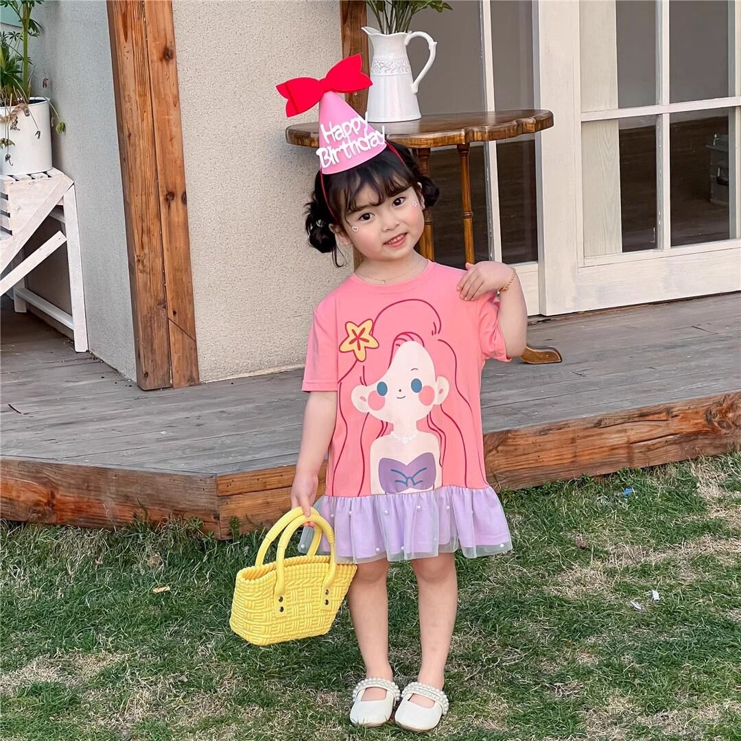 PRINCESS KESLI มินิเดรส ชุดกระโปรง เดรสเด็กผู้หญิง อายุ 1-8 ปี งานหน้า ...