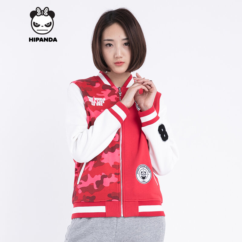 HIPANDA Hello PANDA เสื้อเบสบอลลายพรางครึ่งแขนต่อแบบผู้หญิงฮิตจากประเทศจีนแบรนด์ฮิตออกแบบโดย ...