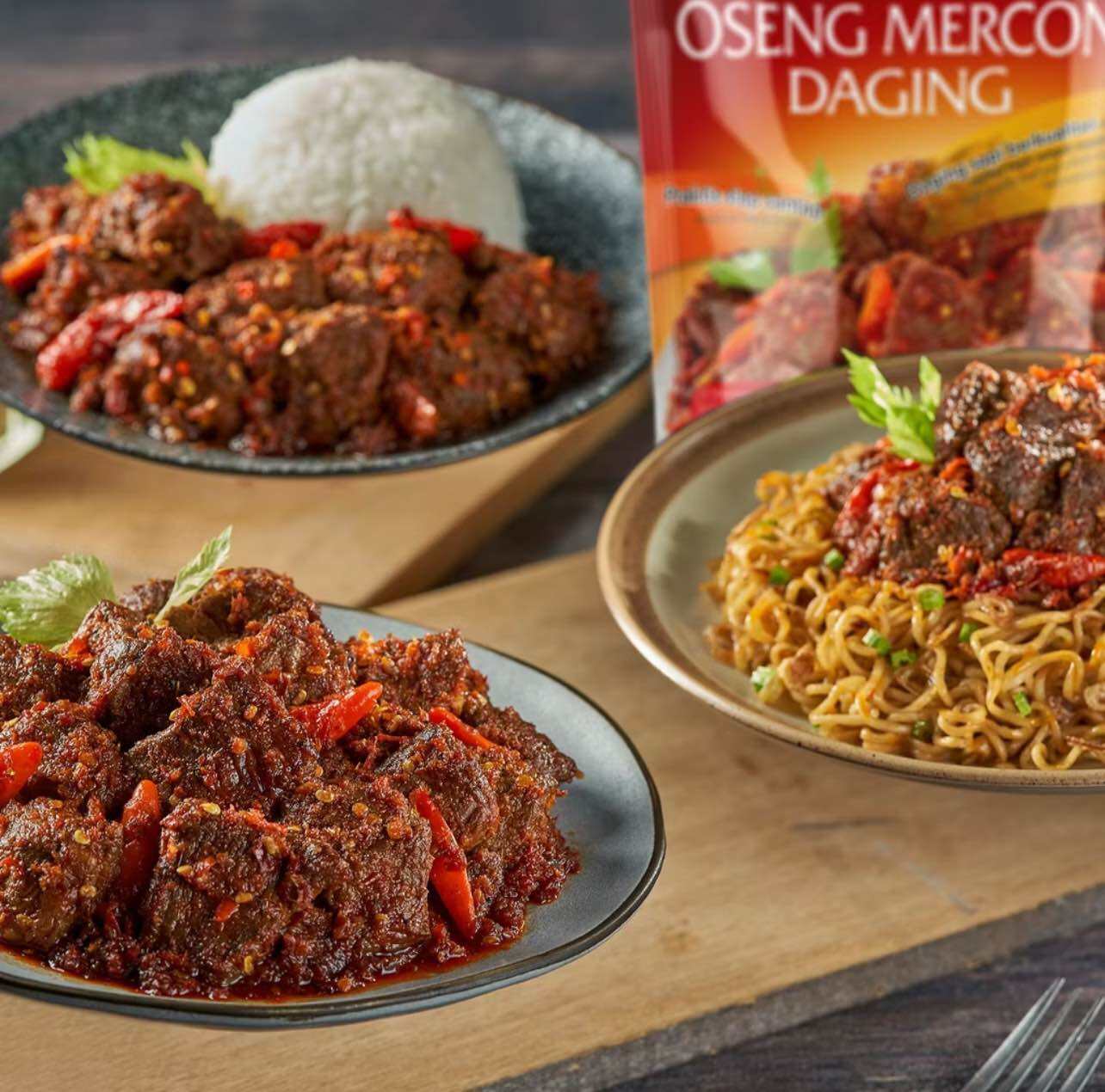 Indonesia Oseng Mercon Daging / Medium Spicy Beef Stir Fry 150 gram ...