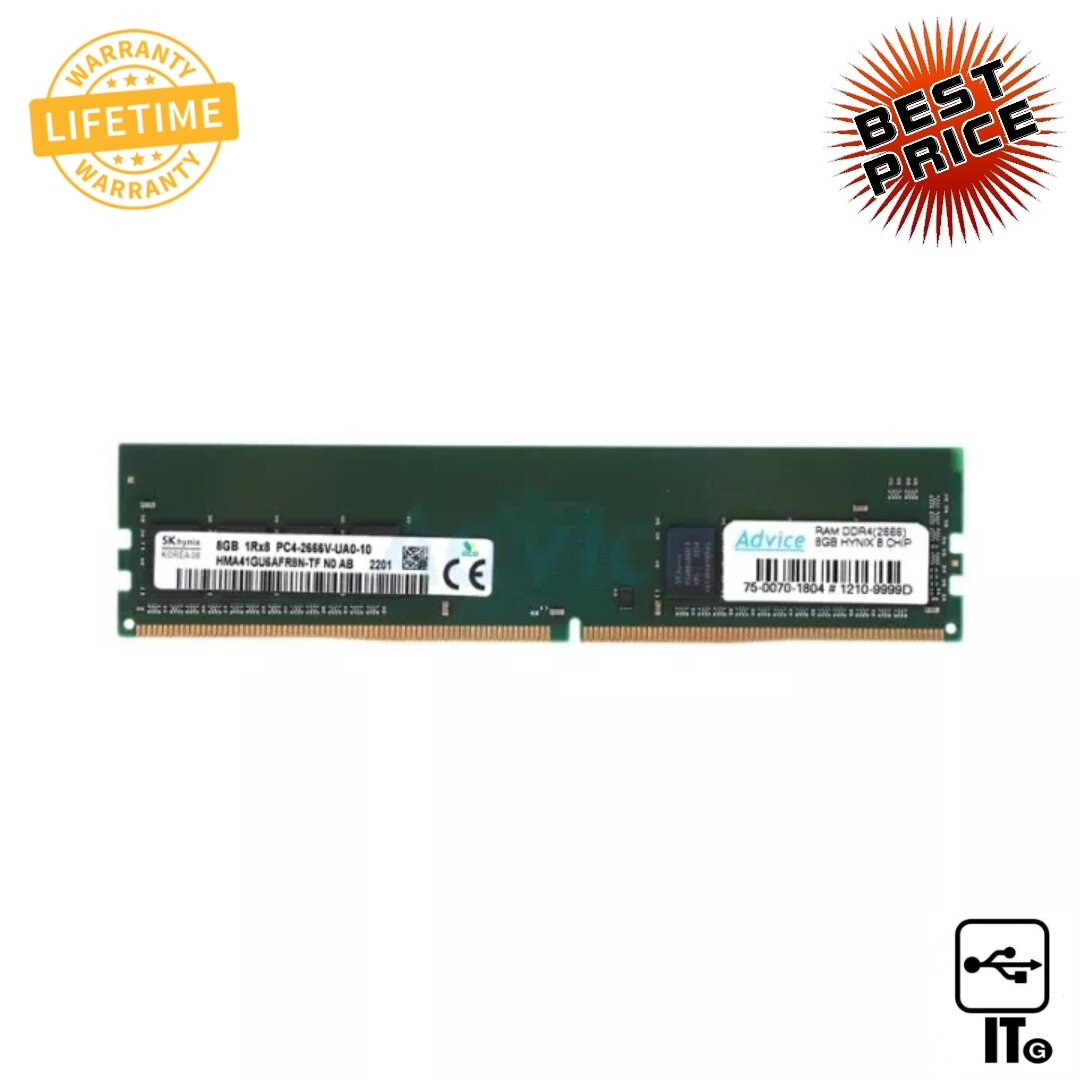 RAM DDR4(2666) 8GB HYNIX 8 CHIP ประกัน LT. เเรม เเรมคอม เเรมคอมพิวเตอร์ ...