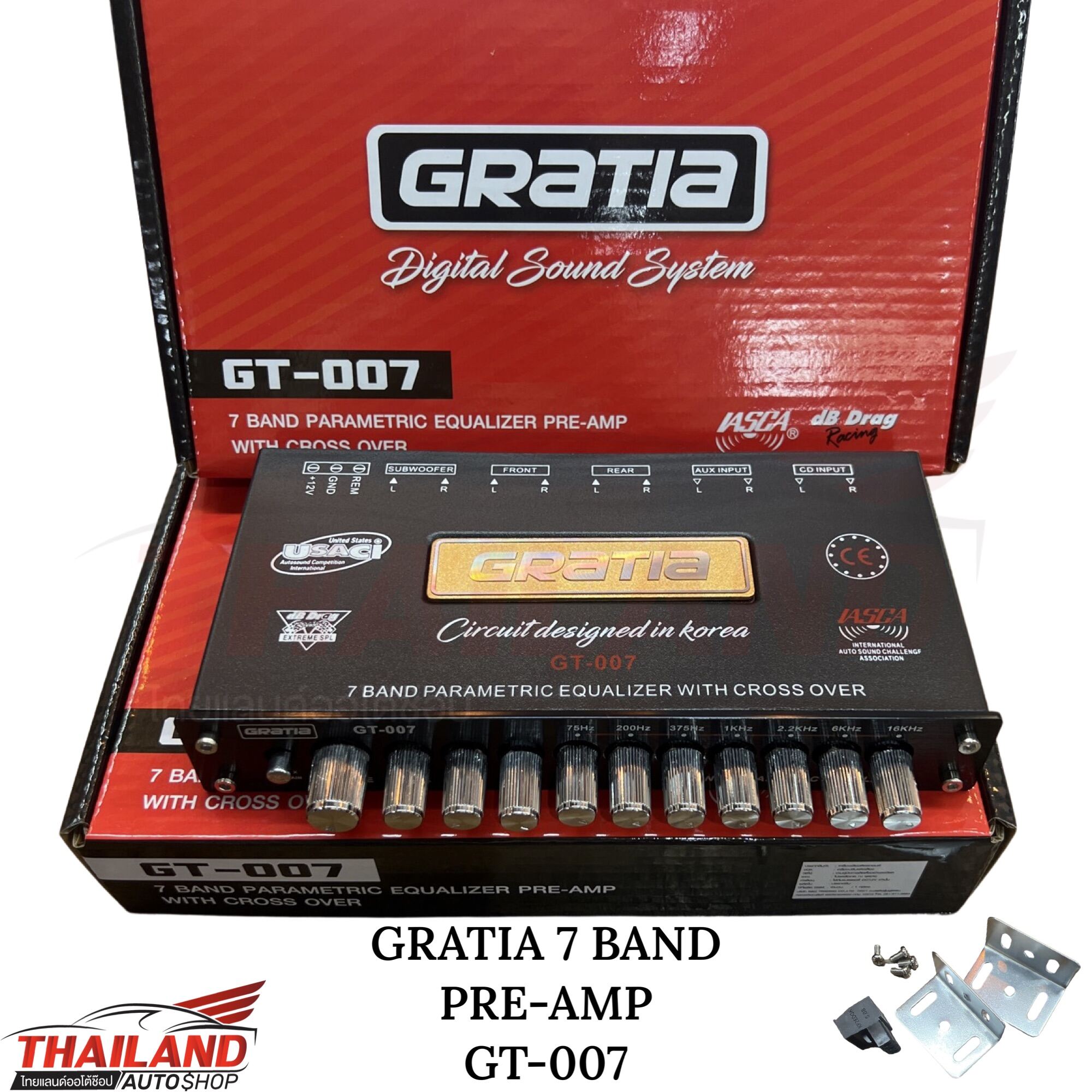 GRATIA GT-007 ปรี 7 BAND คุณภาพดี Max out put 11V RMS - THAILAND AUTO SHOP - ThaiPick