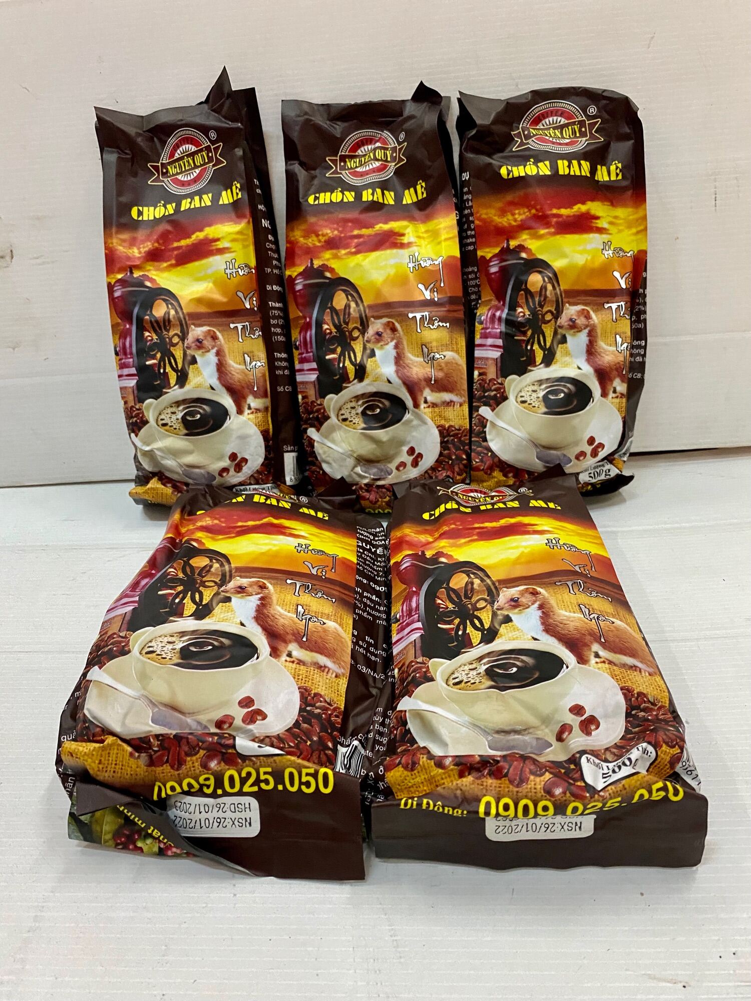 กาแฟขี้ชะมดคั่วบด สูตรเข้มข้น ห่อเหลือง(นำเข้าจากเวียดนาม)ขนาด500กรัม | Lazada.co.th