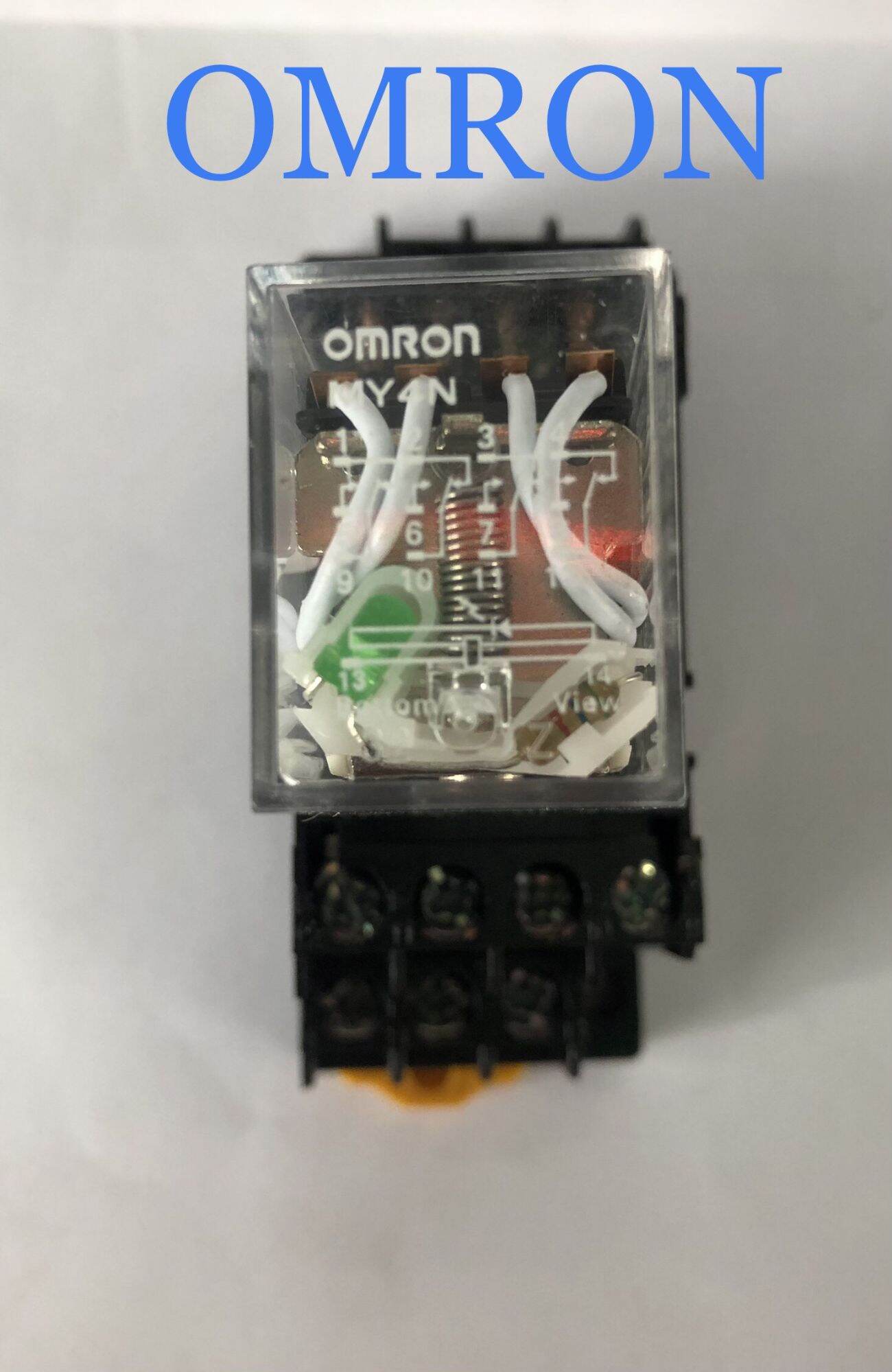 MY4N มีไฟ 24Vac, 12Vdc, 24Vdc, 220Vac พร้อมซ็อกเก็ต14ขา PYF14A OMRON My4n มีสินค้าพร้อมส่ง ...