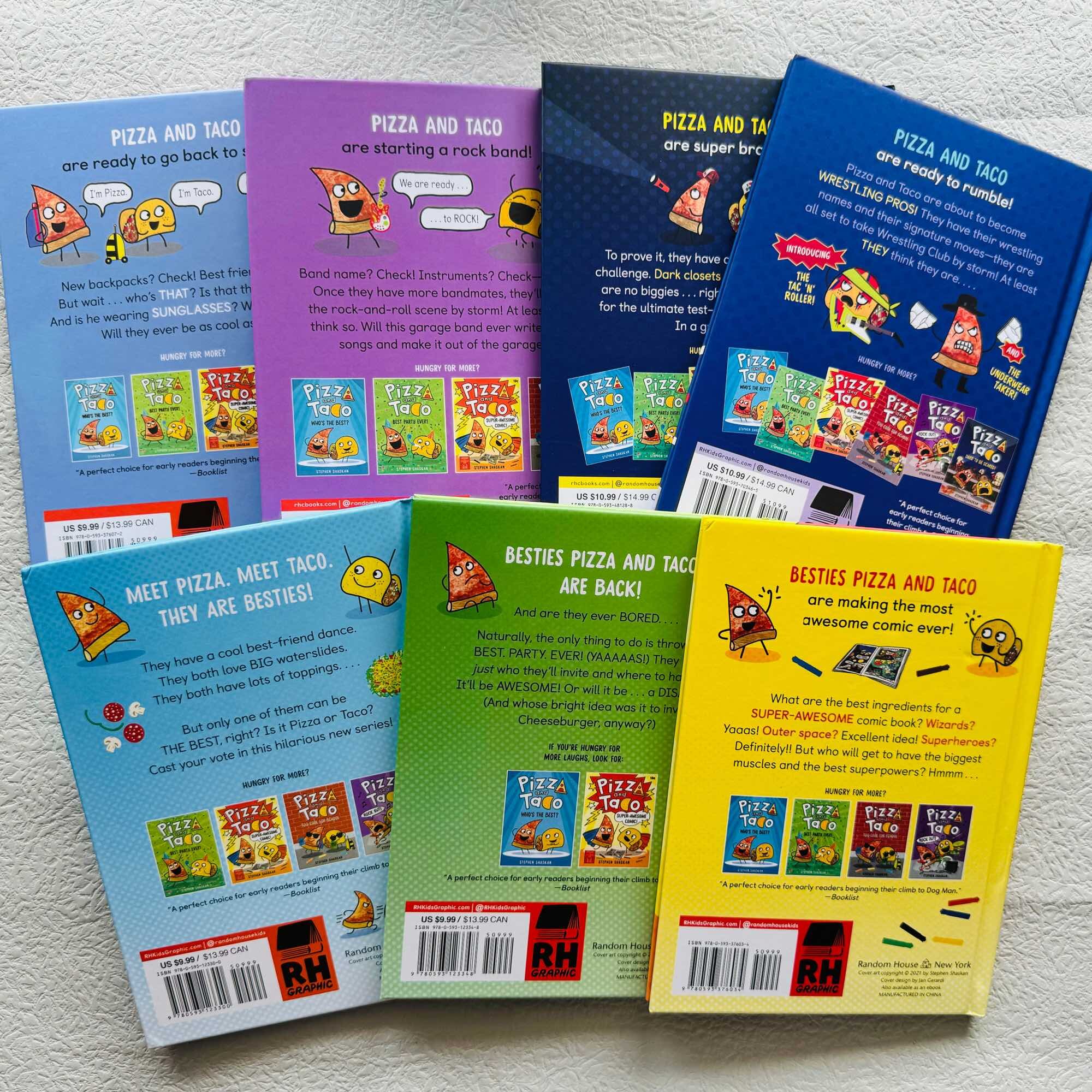 This Pizza and Taco Series 7 Books Set Ages5-8 Hardcover - kidsbookcm ...