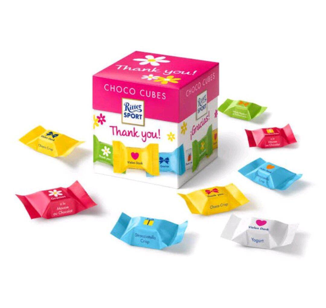 Ritter Sport Choco Cube ช็อคโกแลตริตเตอร์ สปอร์ต ช็อคโกแลตนำเข้าจาก ...