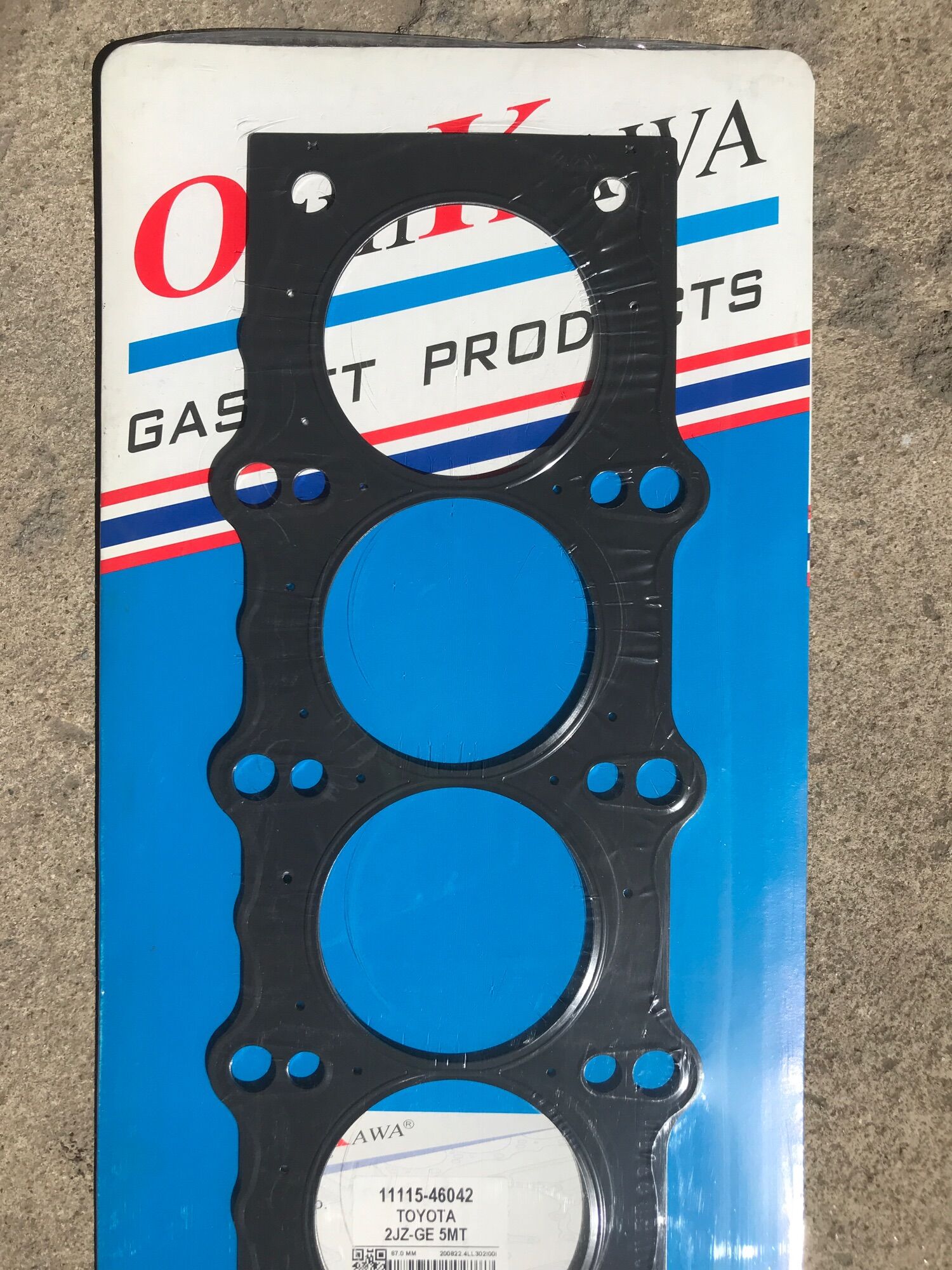 ปะเก็นฝาสูบ Toyota 2JZ-GE เหล็ก หนา2.0มม หนา5 ชั้น (11115-46042) สินค้า ...