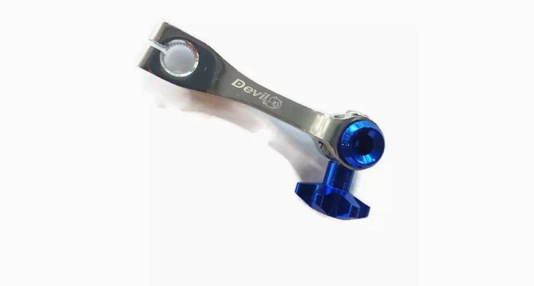 มือลิง CNC แบรนด์ Devil //เดวิล//ทูโทน//หัวแฉก หัวดาว// สีเงิน + หมุดน้ำเงิน - Devil Motor Speed ...