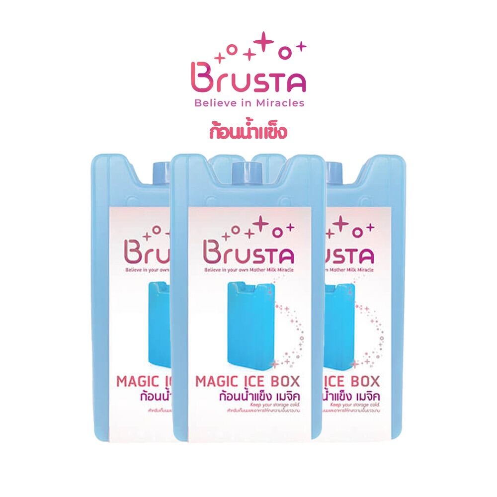 Brusta Magic น้ำแข็งเทียม เจลเก็บความเย็น น้ำแข็งเทียมสำหรับแช่นม น้ำแข็งใส่พัดลมไอน้ำ | Lazada ...