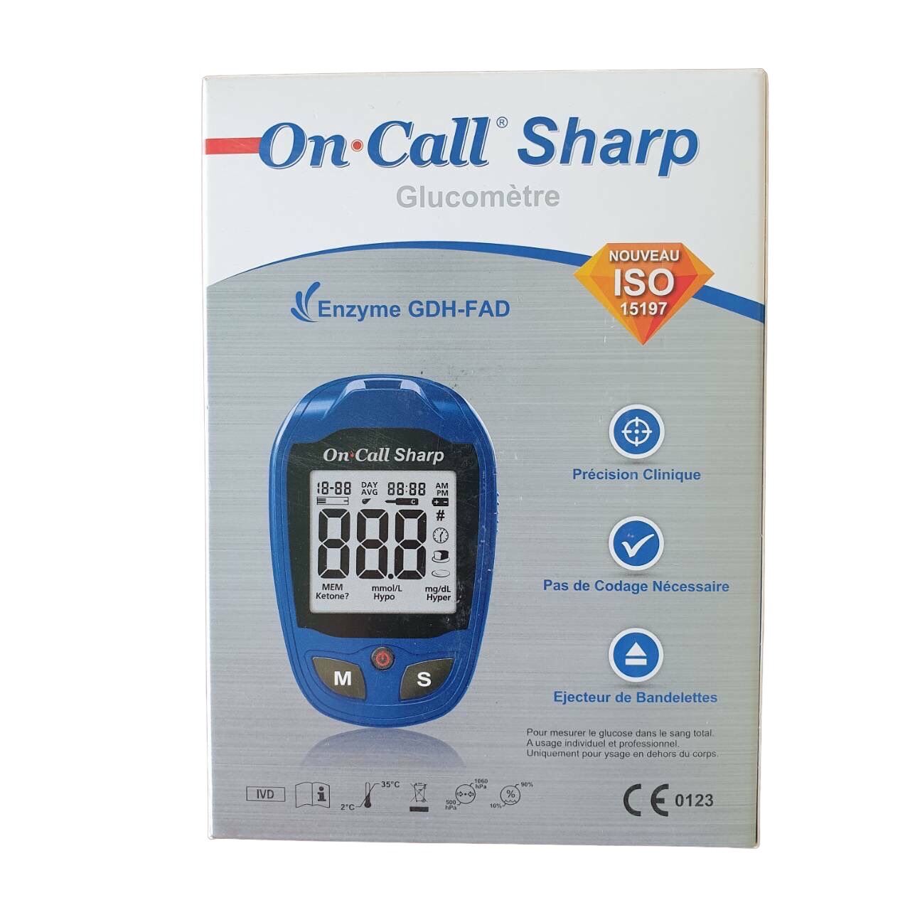 เครื่องตรวจน้ำตาล Oncall Sharpประเทศเยอรมันแม่นยำสูงใช้วัดระดับน้ำตาลใน ...