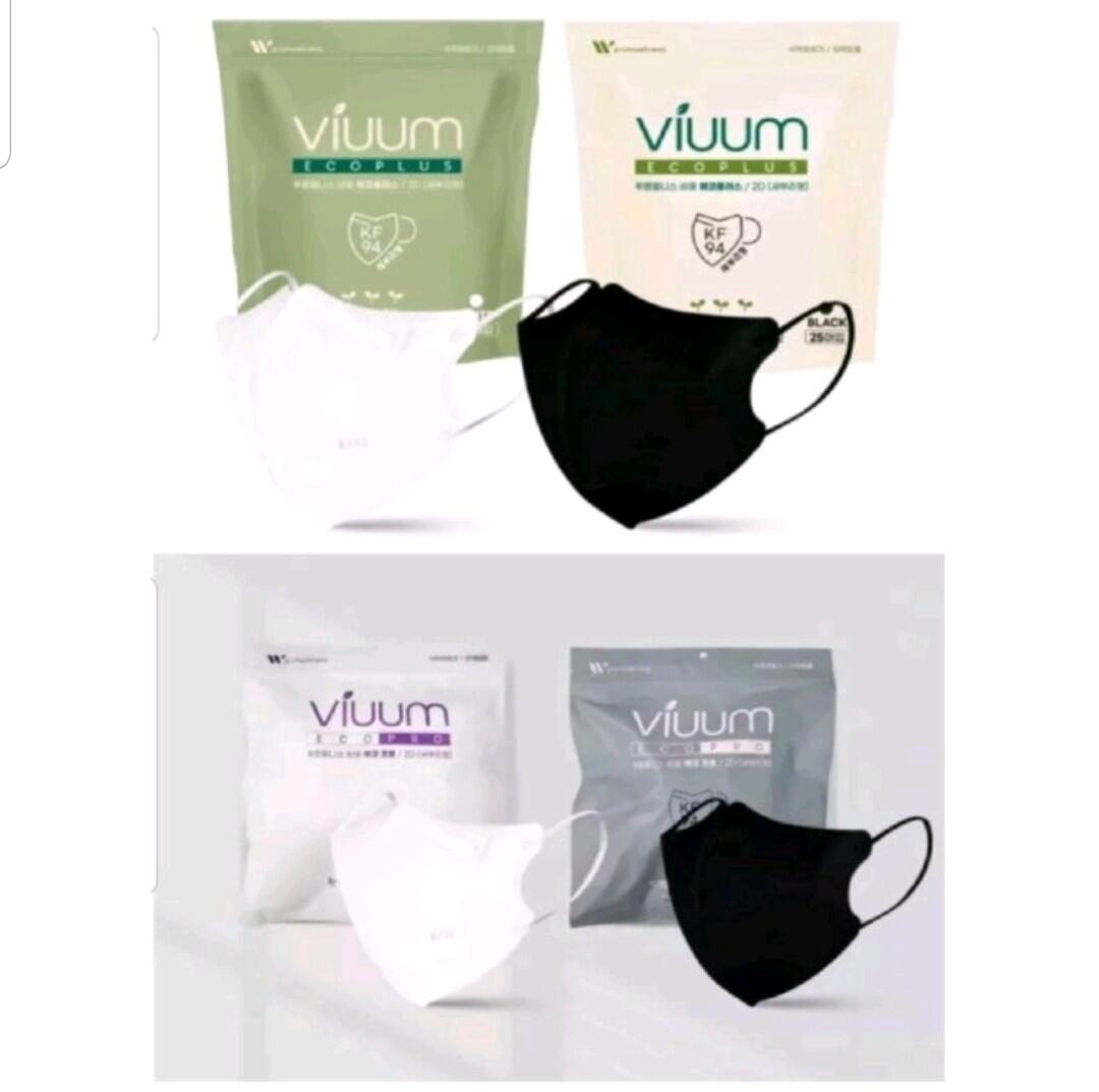 viuum ecopro mask KF94 & EcoPlus จากเกาหลี 25ชิ้นต่อถุง | Lazada.co.th