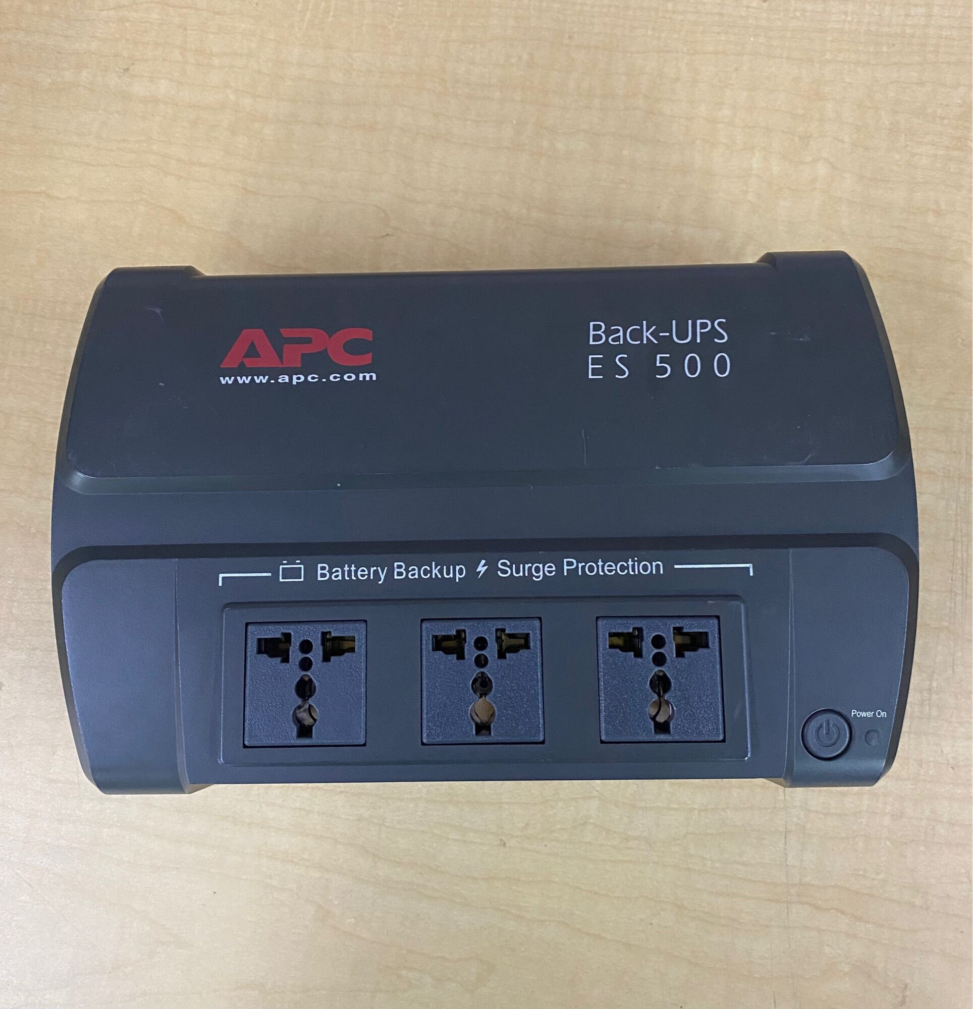 Ups Apc ES-500va 300w. ตัวแบนดำ เครื่องสำรองไฟ มีแบต สภาพ 90% ใช้งานได้ ...