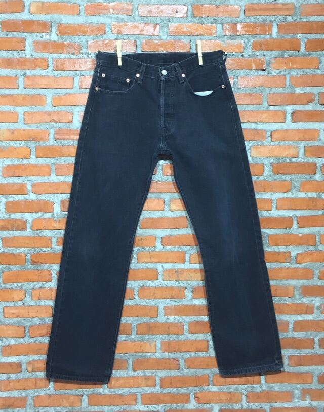 #No 878 #Levi’s 501 005010660 Super Black กระดุม 5 เม็ด สีดำเข้ม #เอว ...