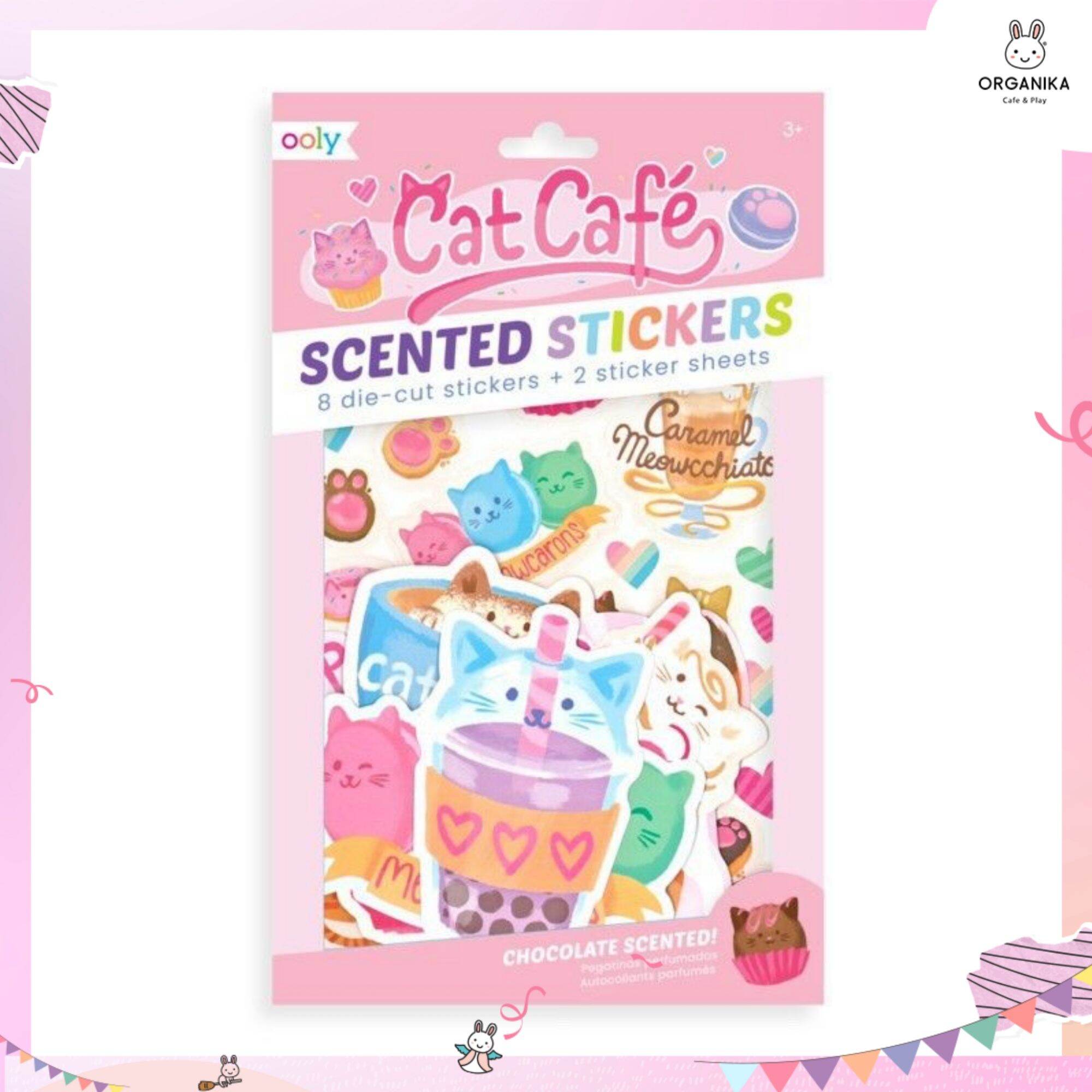 สติ๊กเกอร์มีกลิ่นหอม Chocolate Scented Stickers แบรนด์ Ooly ลาย Cat ...