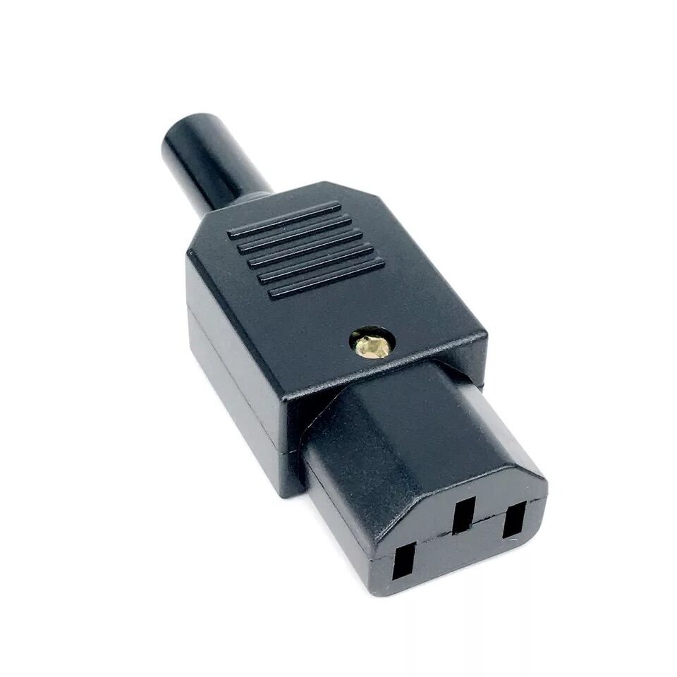 AC HEAD SOCKET IEC C13 250V 10A หัวปลั๊กไฟ ตัวเมีย หัวเสียบทำสาย ...