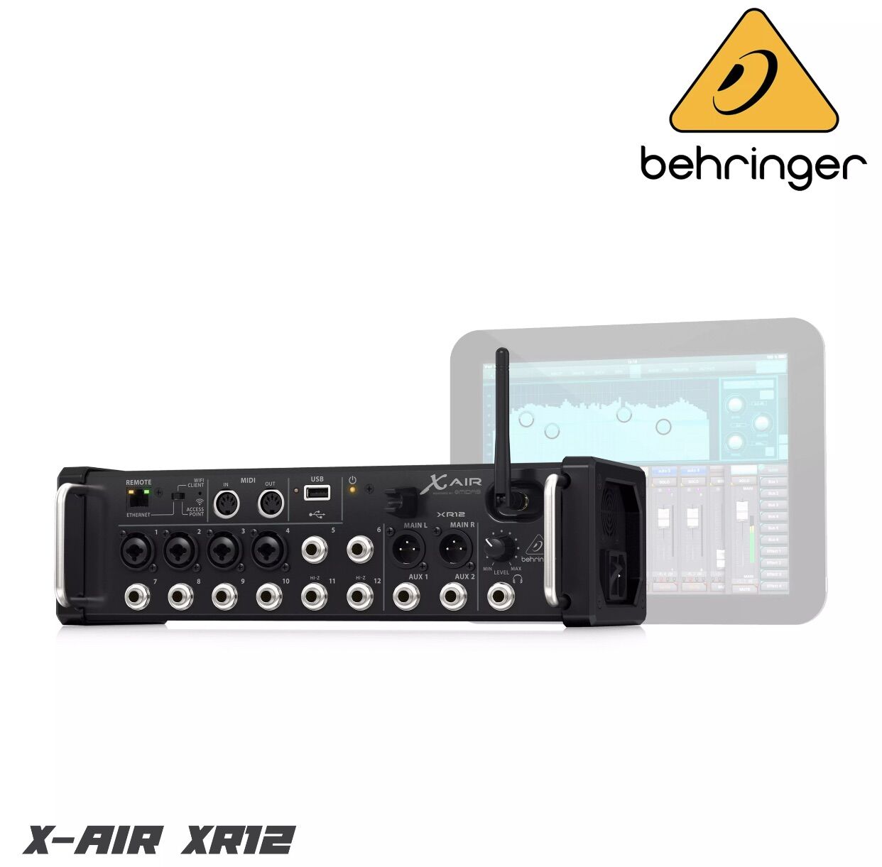 BEHRINGER X AIR XR12 มิกเซอร์ดิจิตอล 12 ชาแนล 4 ไมค์ มาพร้อมเทคโนโลยีป ...