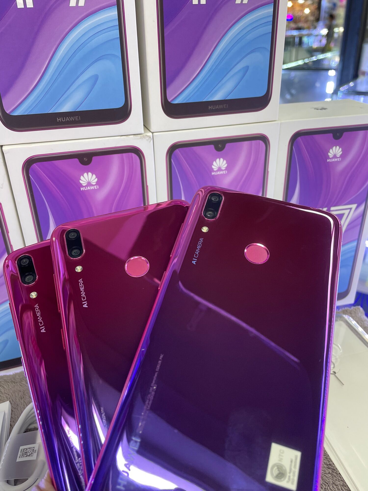 Huawei Y7 (2019)Ram4/64เครื่องใหม่เคลียสต้อกSimTrue (มีplay store ...