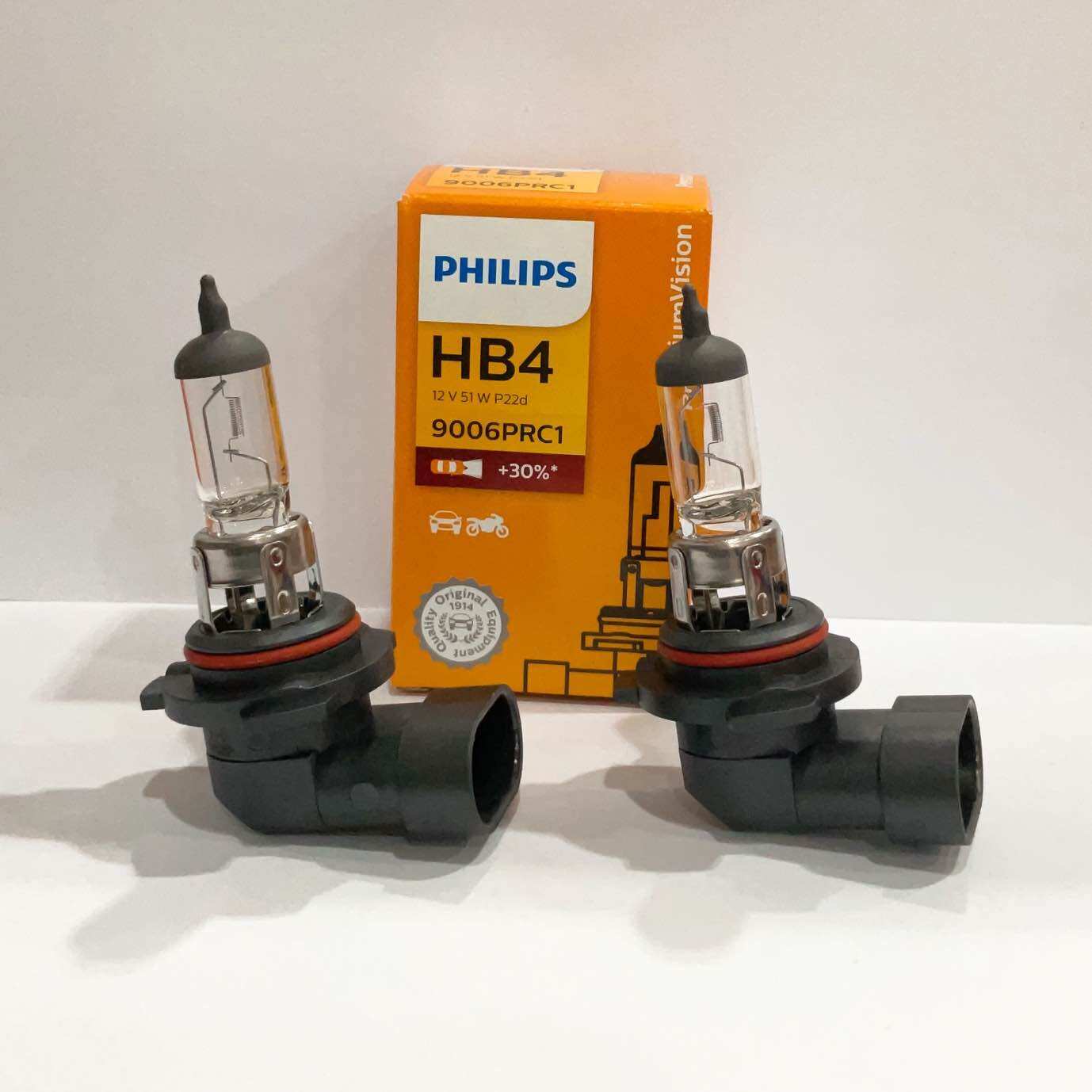 หลอดไฟหน้า ไฟต่ำ PHILIPS HB4 30 12V 55W P22d 9006PRC1 PremiumVision ...