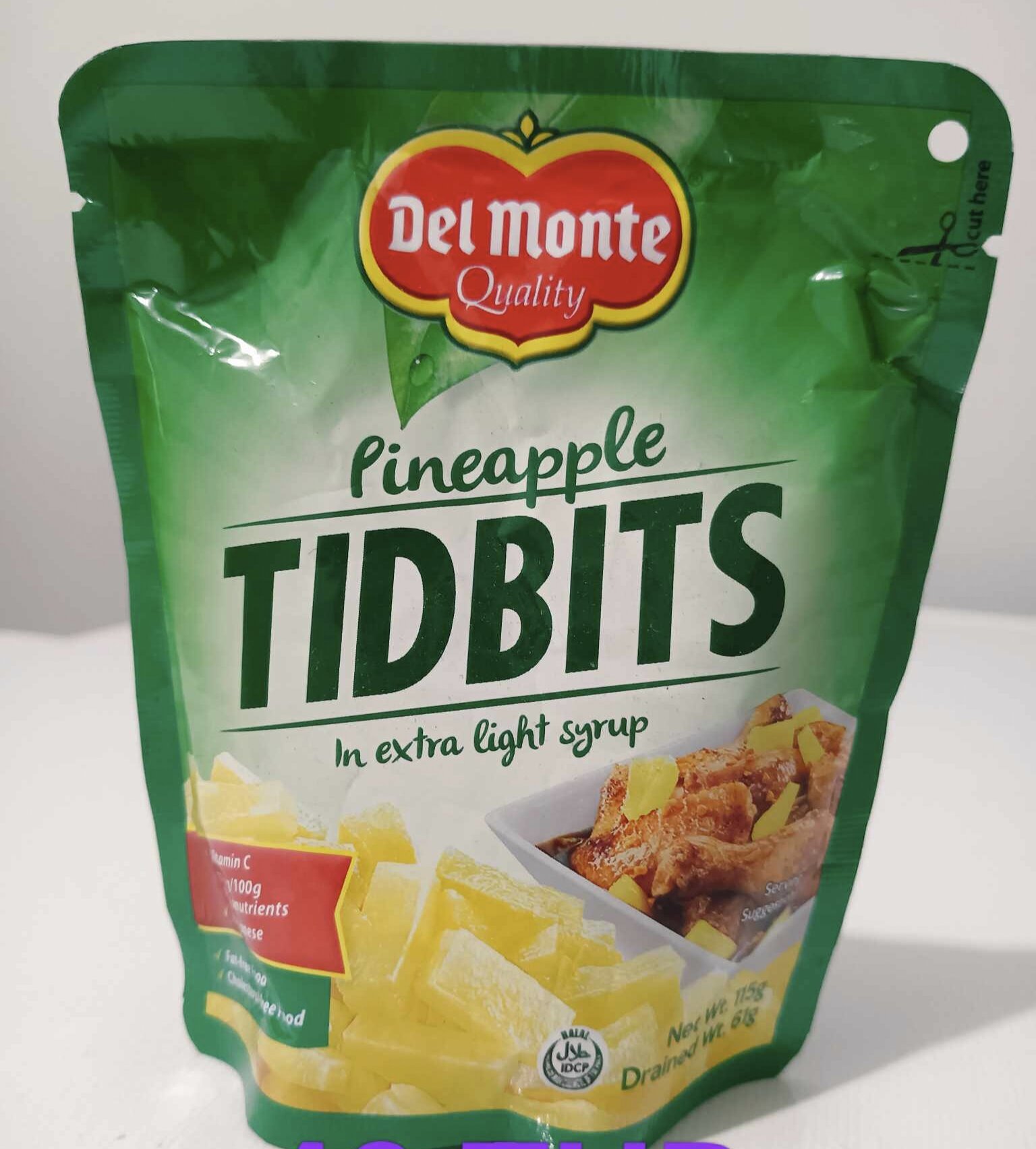 Del Monte pineapple tidbits 115g | Lazada.co.th