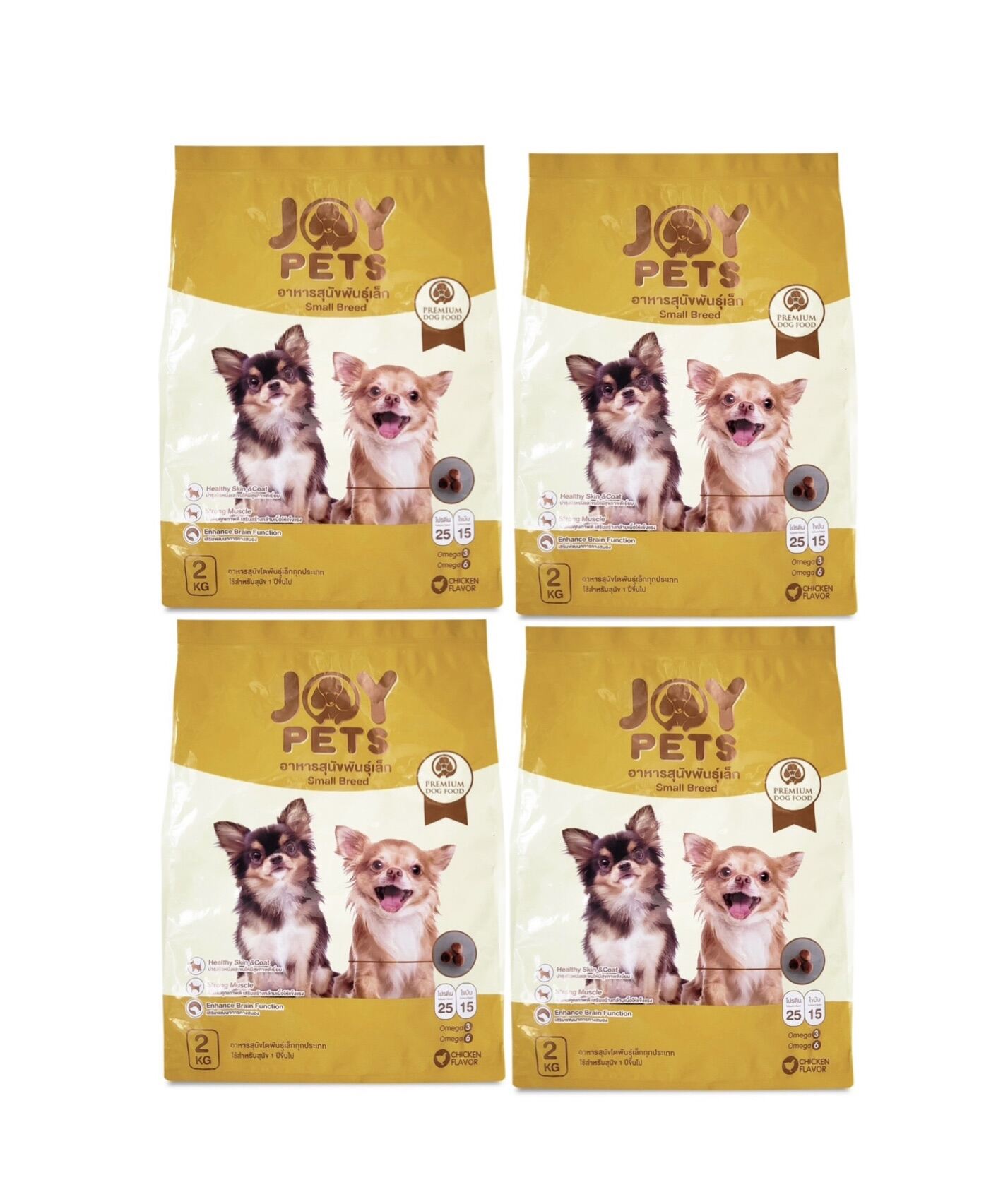 JOY PETS ขนาด 2,4,6,8 กก. อาหารสุนัขพันธ์เล็กเกรดพรีเมี่ยมโปรตีนสูง25% ...