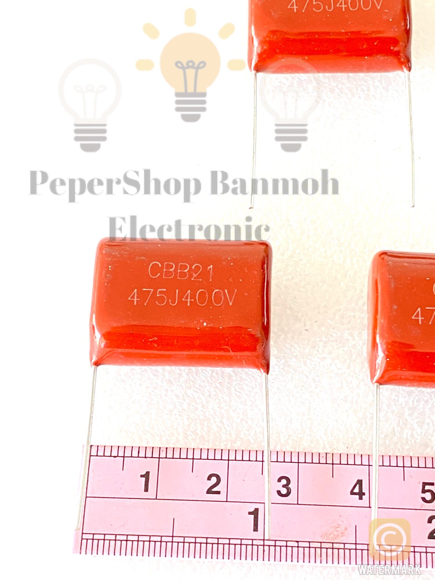 (แพ็ค1ตัว/5ตัว/10ตัว) 475J400V 4.7UF 400V 400V475J คาปาซิเตอร์ไมล่า4.7UF400V C4.7UF 400V C 4.7UF ...