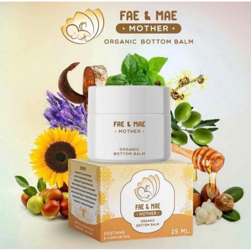 แพ็คคู่ ครีมทาผื่น Organic Fae & Mae ขนาด 40 ml + Balm Organic Fae & mae บาล์มเฟแอนด์เม ( CB ...