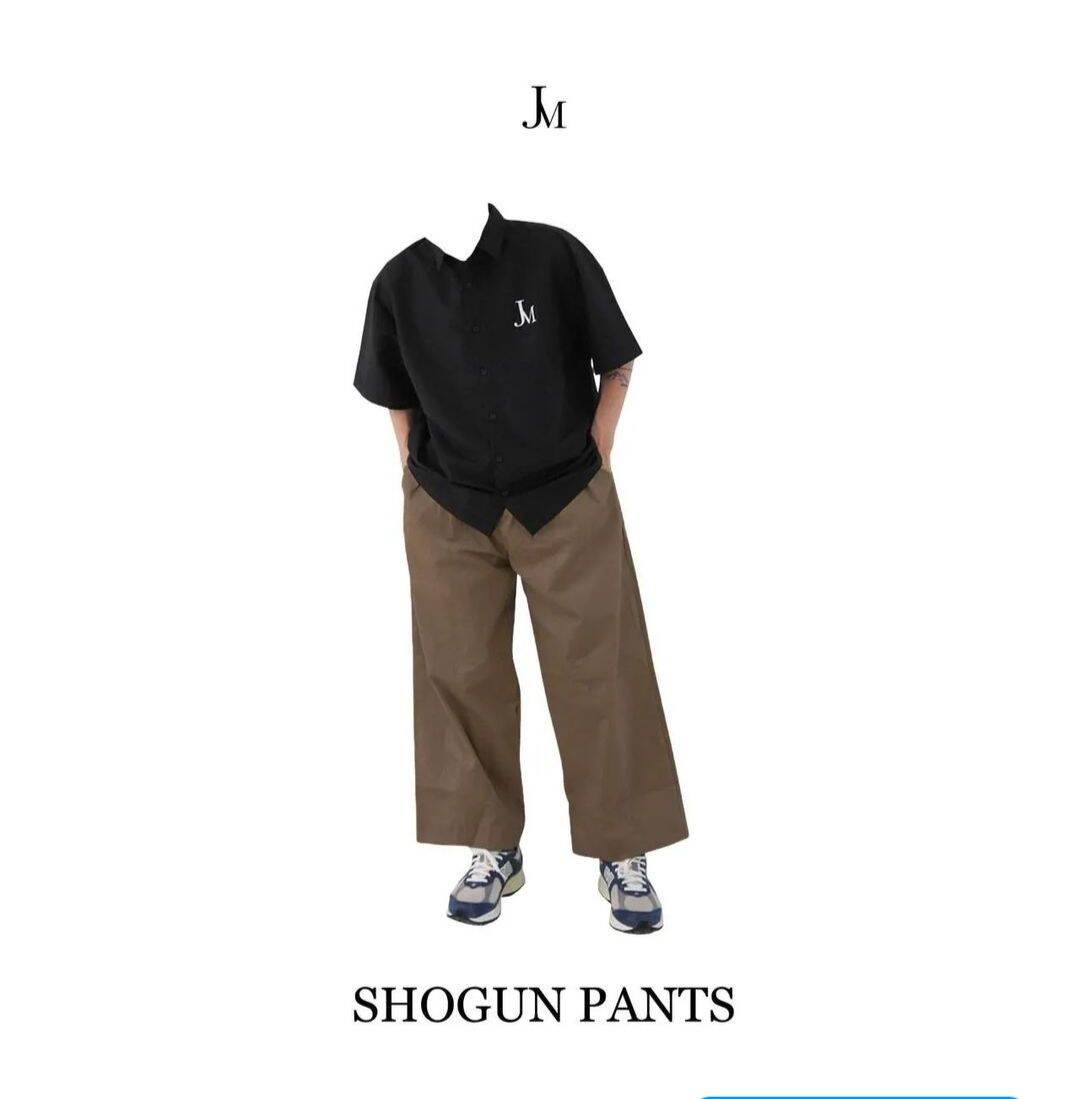 SHOGUN PANTS กางเกงขากระบอกกว้าง ผ้าลูกฟูก | Lazada.co.th