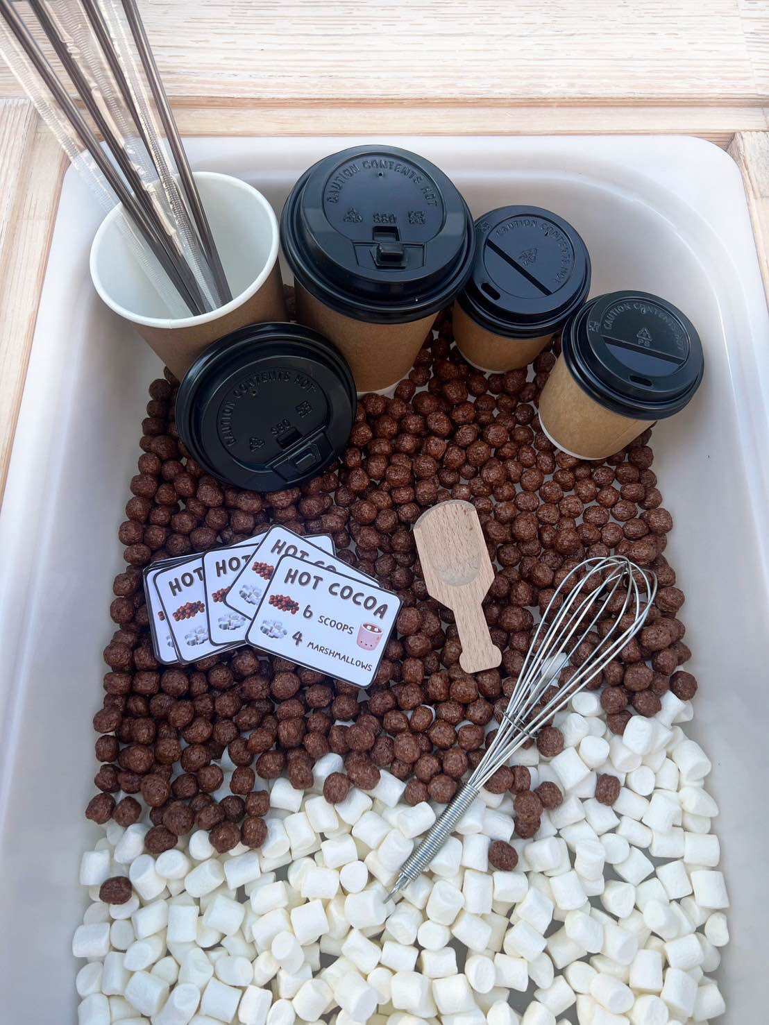 Hot Cocoa Sensory Play🥤☕️"รับโกโก้ร้อนไม๊คร้าบ“☕️🥤 | Lazada.co.th