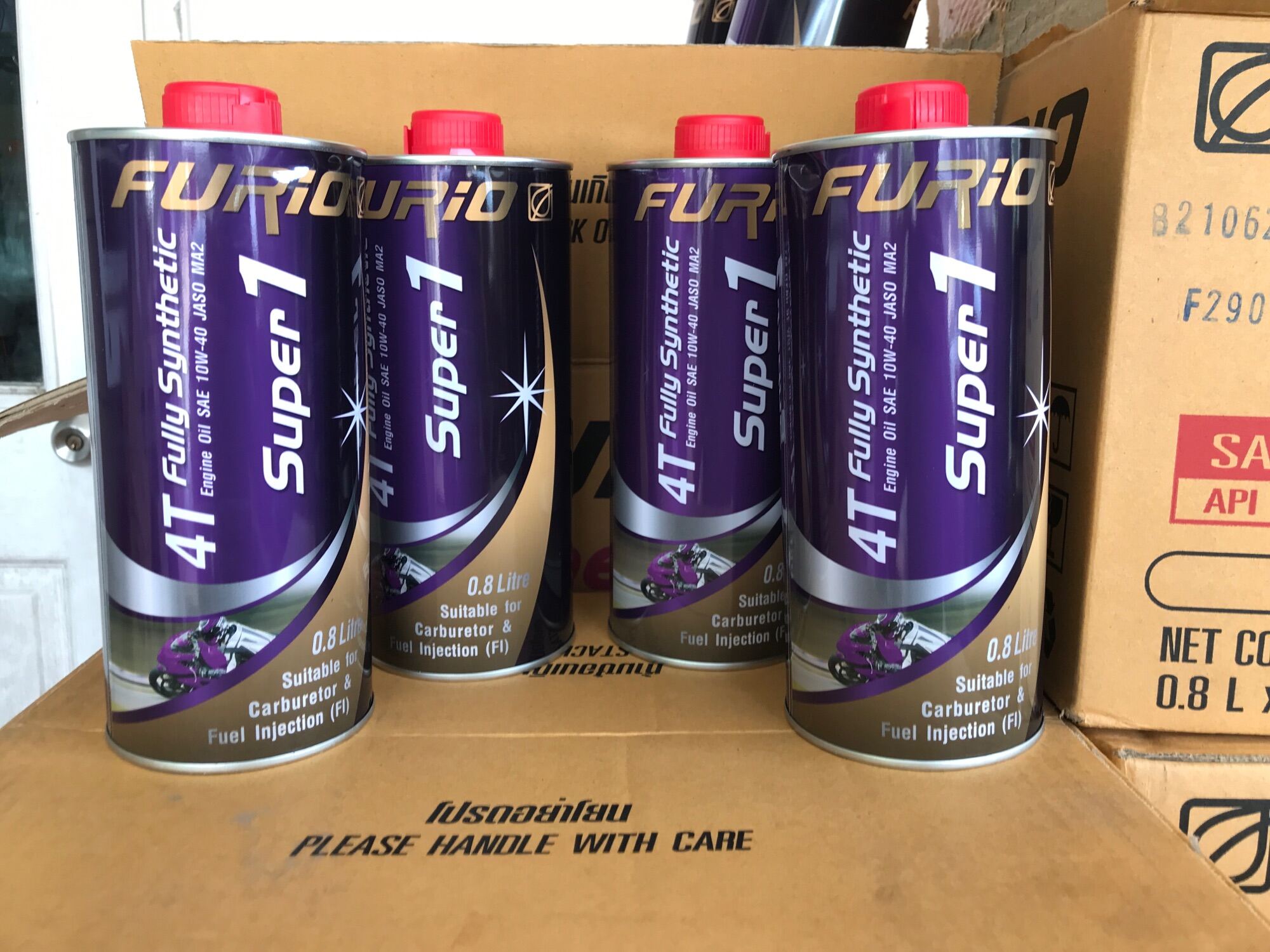 Furio 4T fully synthetic Super 1 สังเคราะห์ 100% SAE 10w/40 JASO MA2 ...