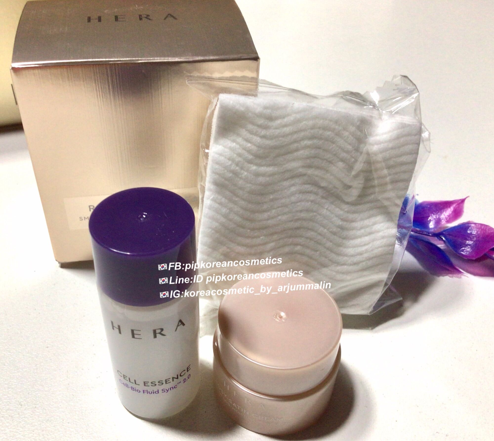 Hera Rosy Satin Kit 2 Items - Arjumma Korea Cosmetics - ThaiPick