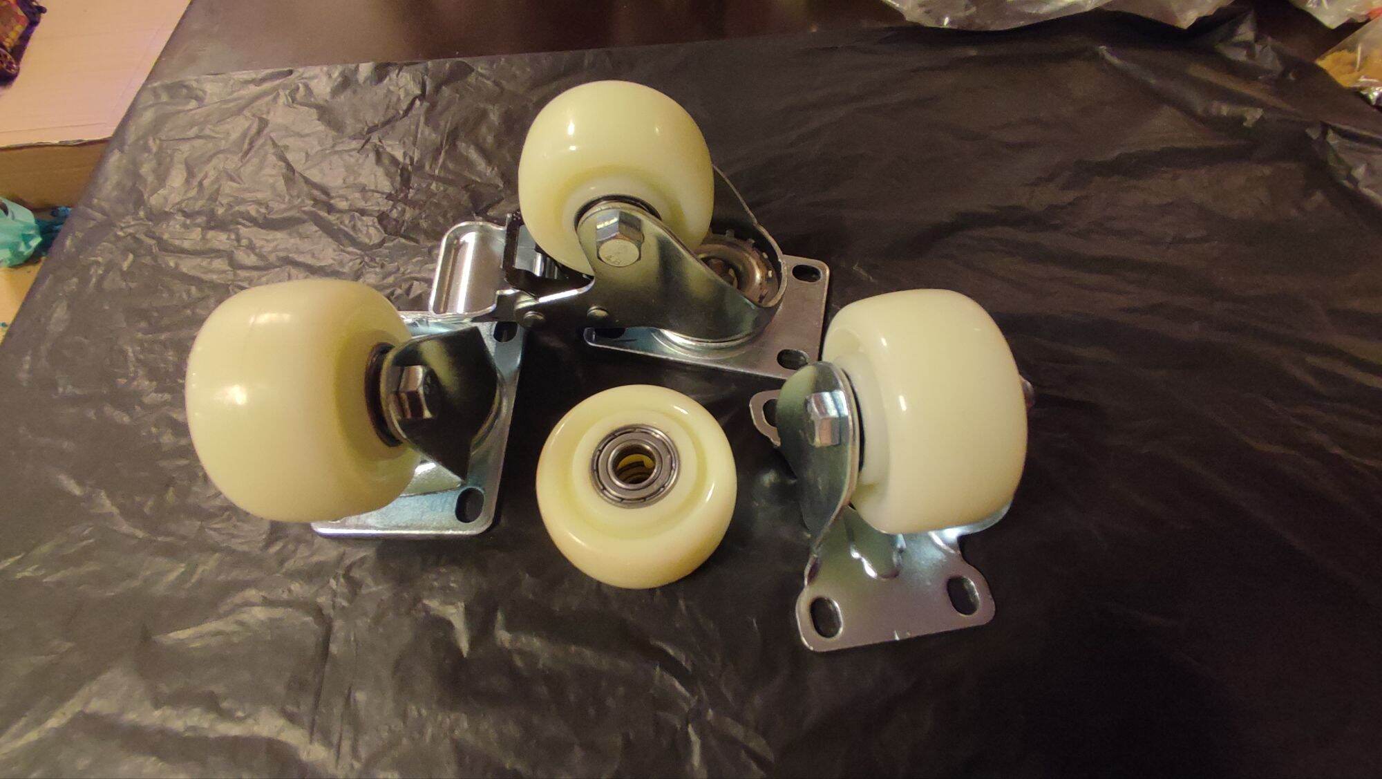 ล้อไนล่อน ล้อซุปเปอร์ลีน(Superlene) แบบแป้นหมุน360องศา มีลูกปืนที่แกน ...