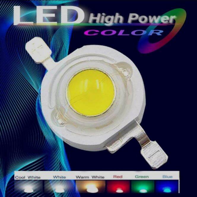 LED High Power DC3V - 3W หลอดไฟสี - Solar Everyday - ThaiPick