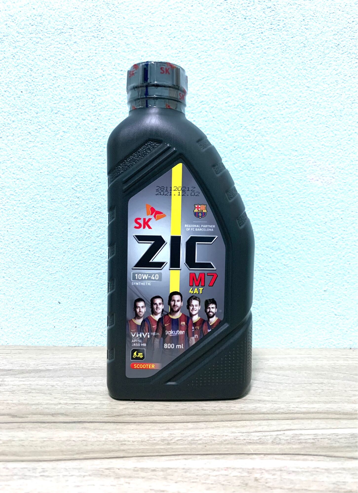 น้ำมันเครื่อง ZIC M7 10w-40 AT 0.8 ลิตร เกรดสังเคราะห์ สำหรับ มอเตอร์ไซ ...