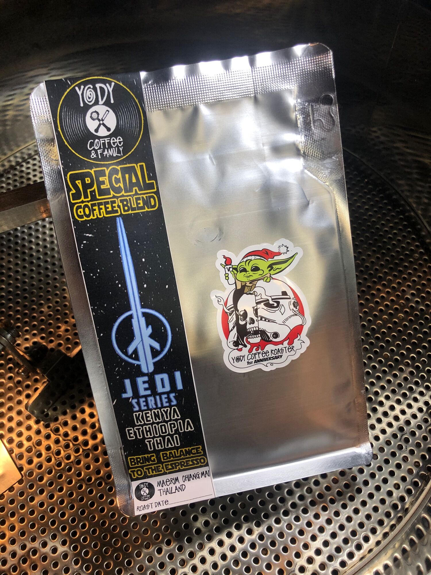 Jedi Coffee Blend Yody Coffee เมล็ดกาแฟคั่วกลาง ขนาดบรรจุ 200 กรัม ...