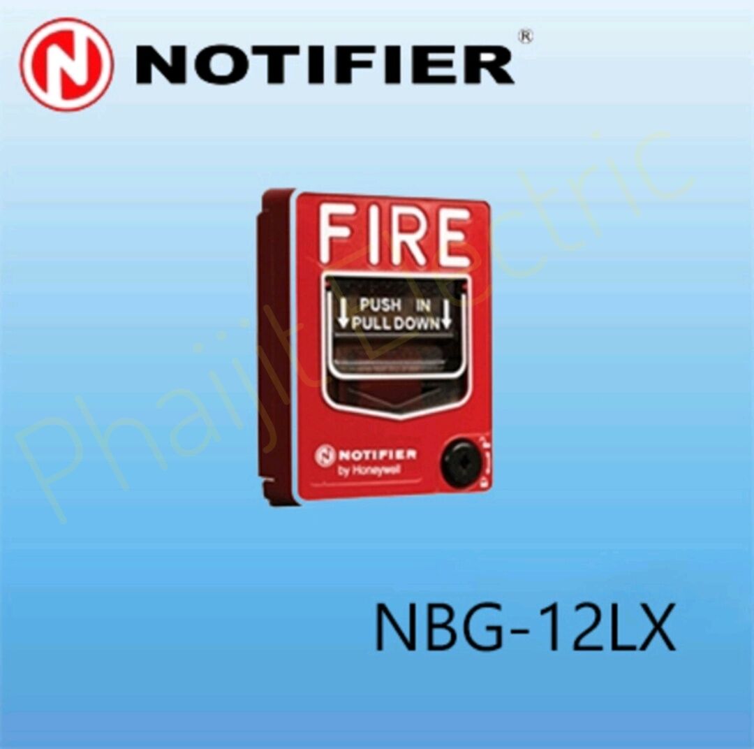 NBG-12S "Notifier" Manual Pull Station Single Action สวิทซ์ฉุกเฉิน NBG-12LX Addressble Manual ...