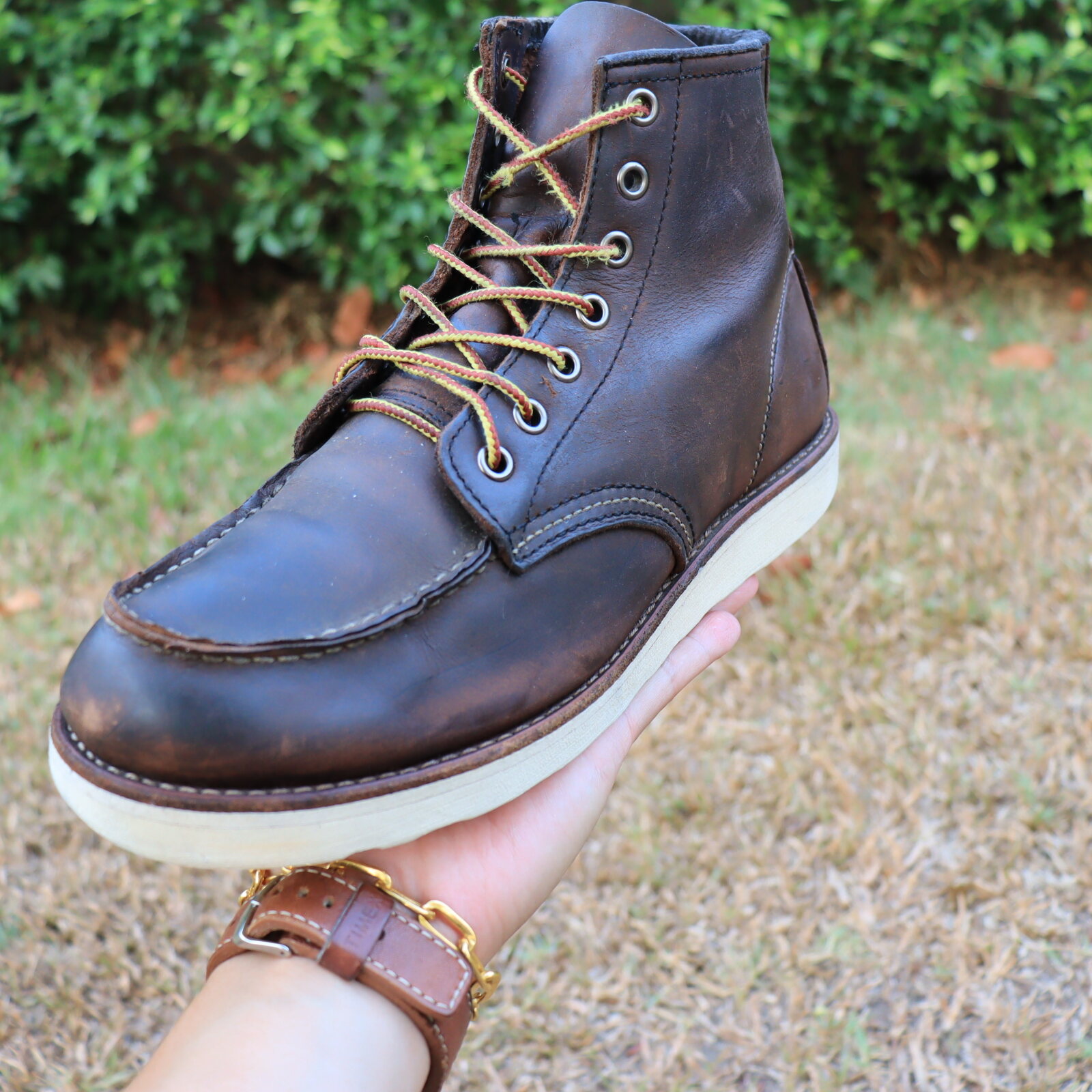ส่งฟรี Hawkins Moc Toe Boots Beeswax Shoes 9Us 27cm 42.5eu Pre-owned ...
