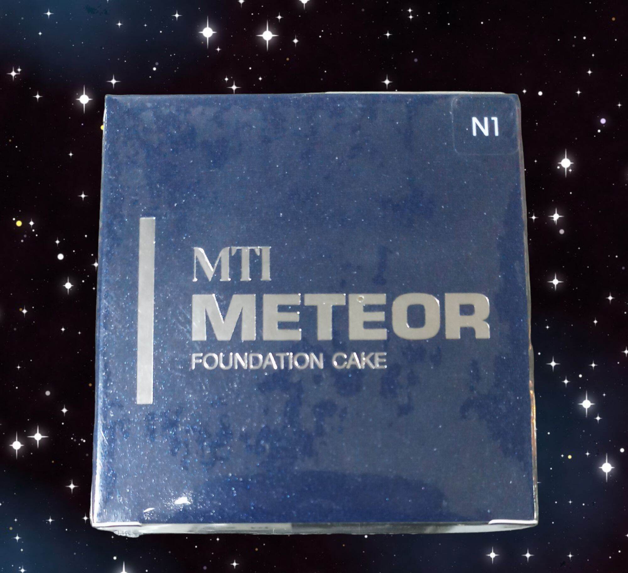 MTI Meteor Foundation cake แป้งแข็งผสมรองพื้นบางๆ เนื้อโปร่งสูตรปราศจาก ...
