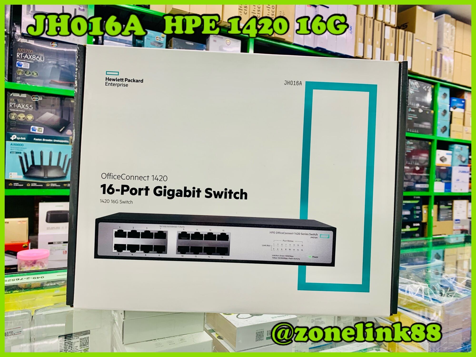HPE 1420 16G Switch 16-Port Gigabit Switch (JH016A) | Lazada.co.th