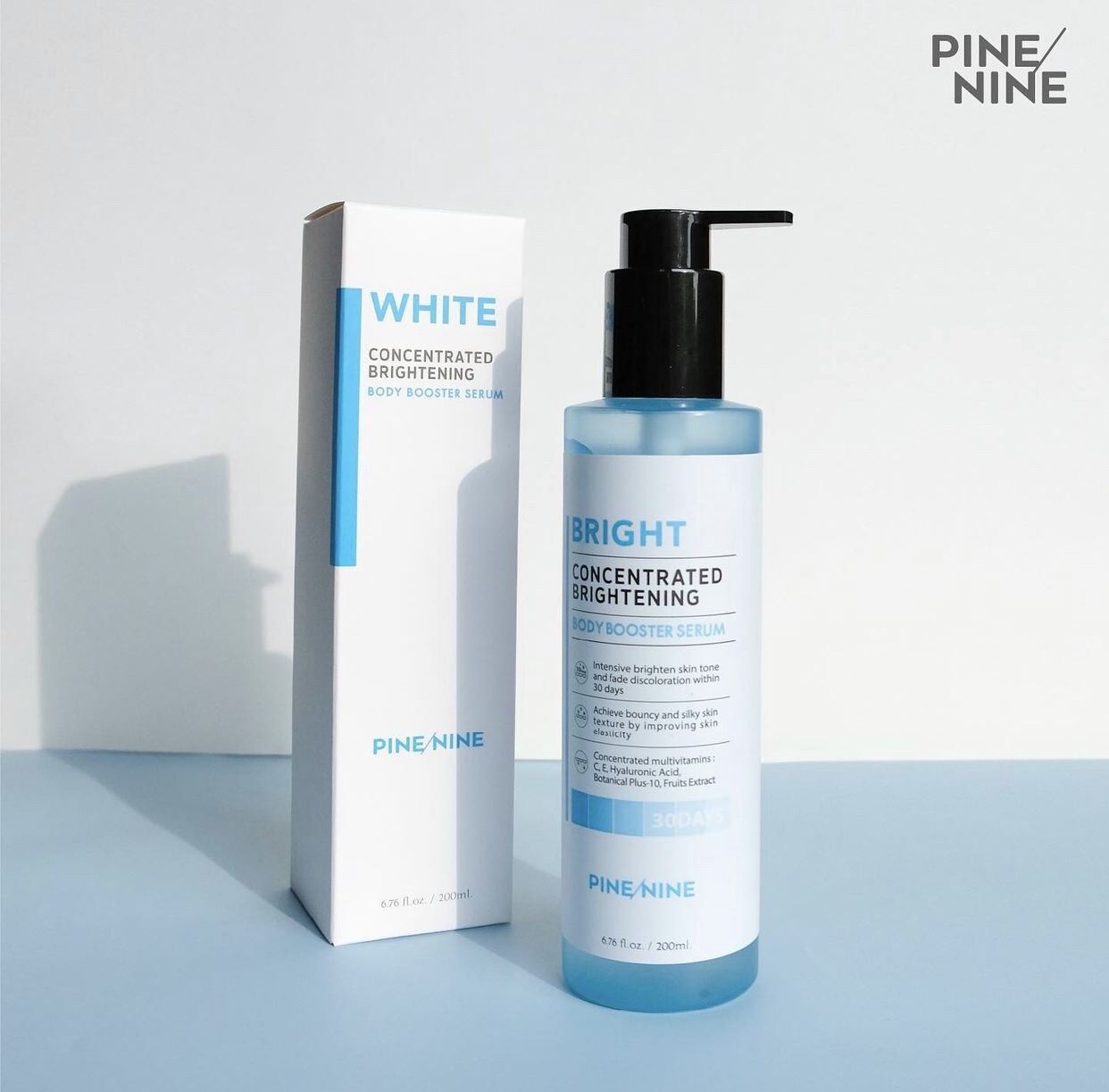 Pine nine Bright Concentrated Brightening Body Booster Serum 200ml. | Lazada.co.th