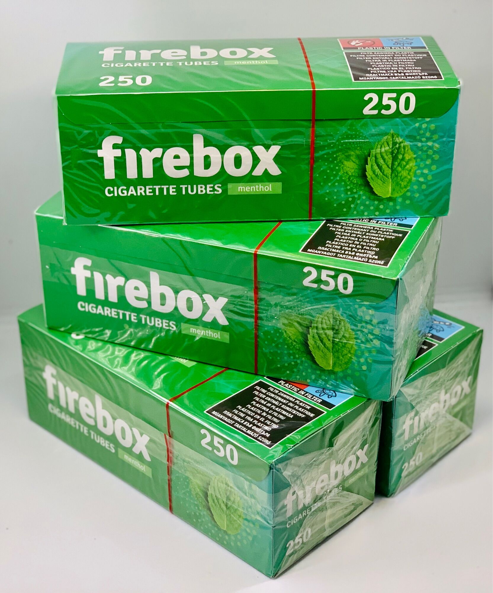 Firebox หลอดกระดาษเปล่า รุ่นเย็นเมนทอล กล่องละ 250 ชิ้น ยาว 17 มม ...