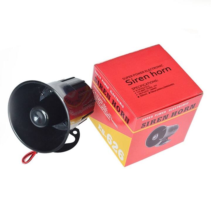 Security DC 12V กลางแจ้งไซเรนลวดปลุกเสียงดัง Horn 115Db ภายนอก Sirena ...