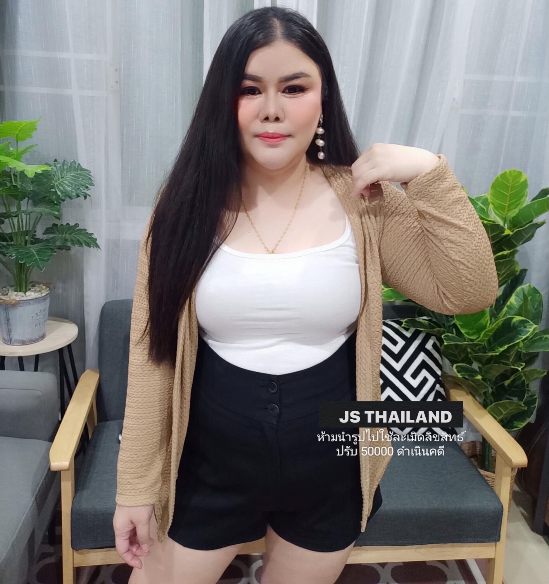 เสื้อคลุม เสื้อคลุมผ้าฉลุลูกไม้ (เฉพาะเสื้อคลุม) อก38-49 ยาว26นิ้ว - JS ...