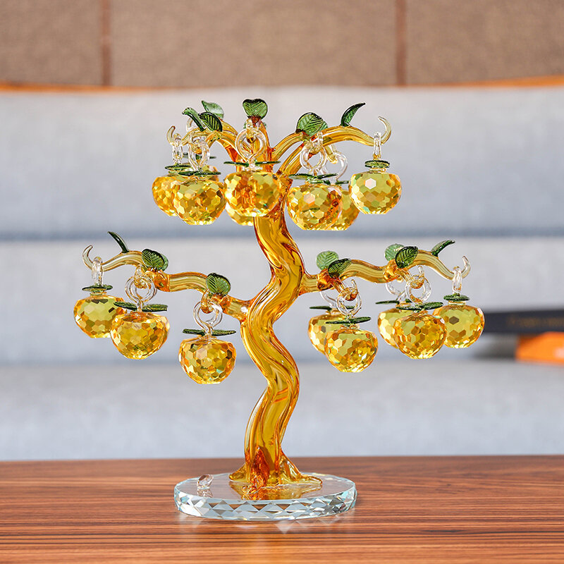 Crystal Apple Tree Living Room Lucky Money Tree Gift for Wedding New ...