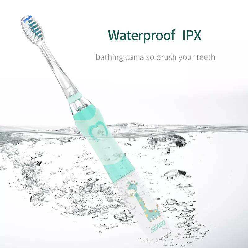 SEAGO แปรงสีฟันไฟฟ้า SONIC สำหรับเด็ก รุ่น SG-977 อายุ 3-10 ปี - เอ็นซี นำโชค - ThaiPick