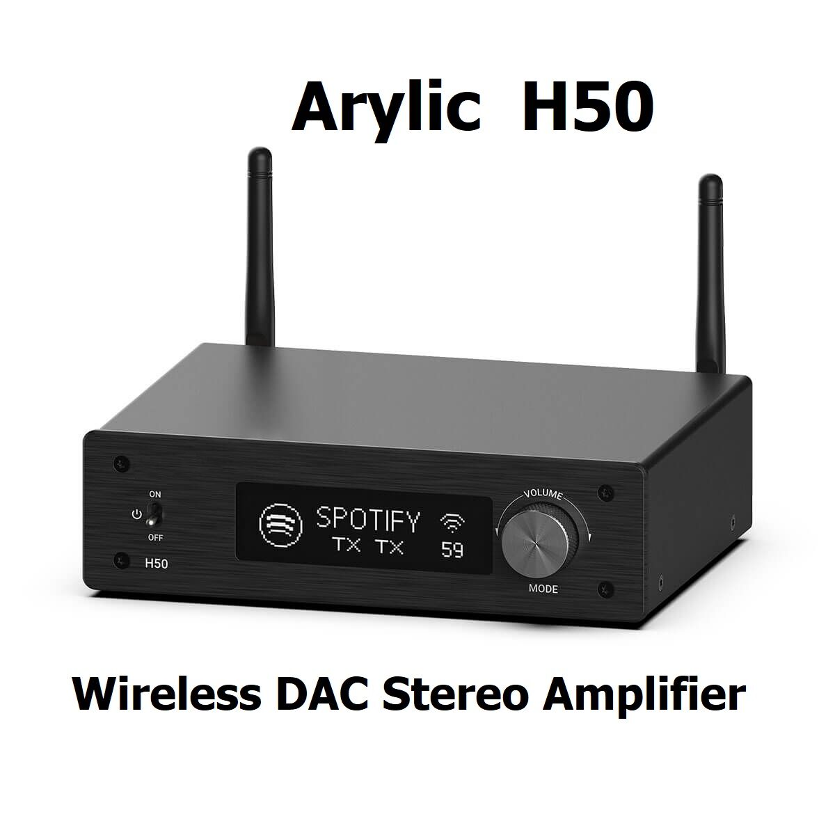 Arylic H50 Wireless DAC Stereo Amplifier 50Wx2 **สินค้าใหม่แกะกล่องทำ ...
