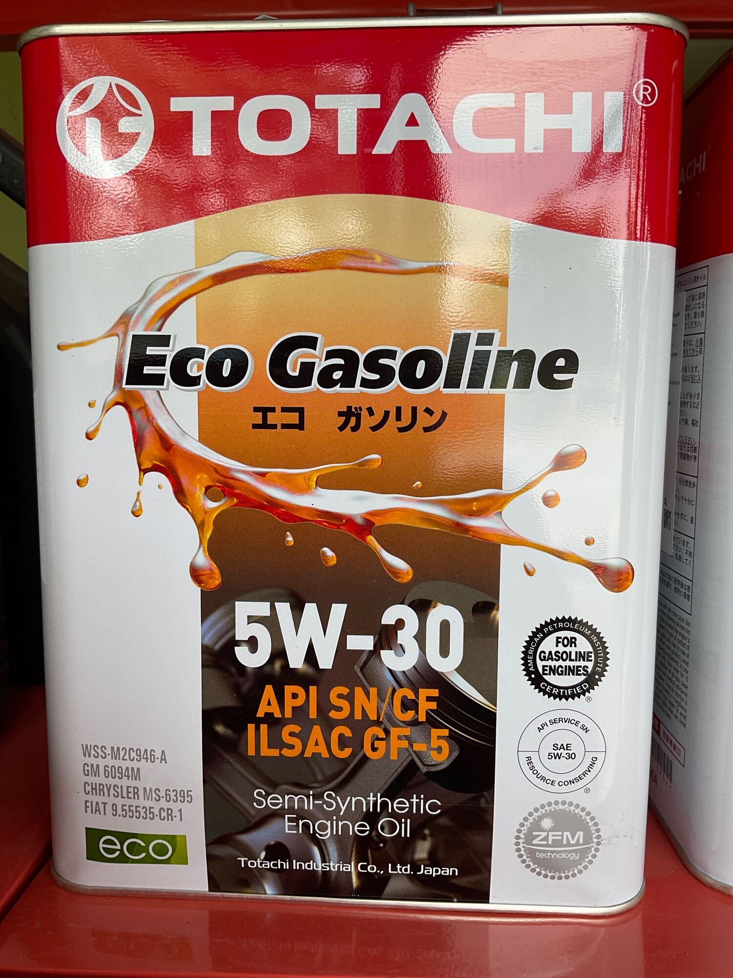 น้ำมันเครื่อง TOTACHI Eco Gasoline โททาชิ น้ำมันหล่อลื่นเครื่องยนต์ 5W ...