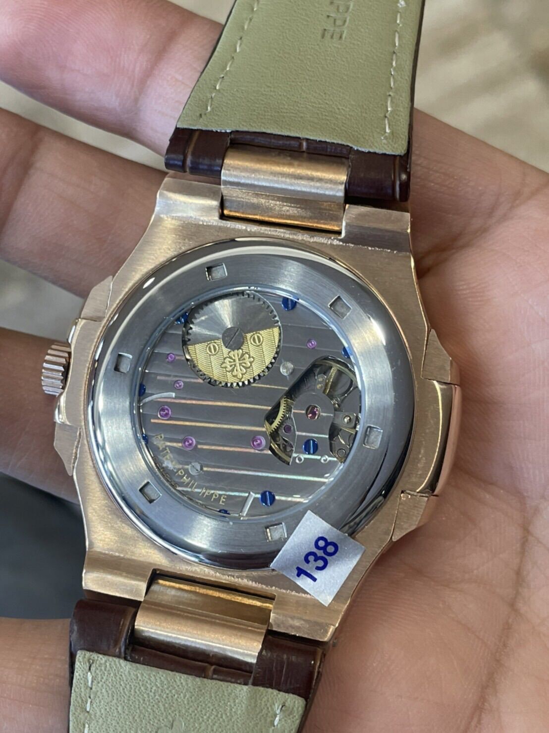 Five Star Watch Nautilus leather strap automatic Japanese movement ...