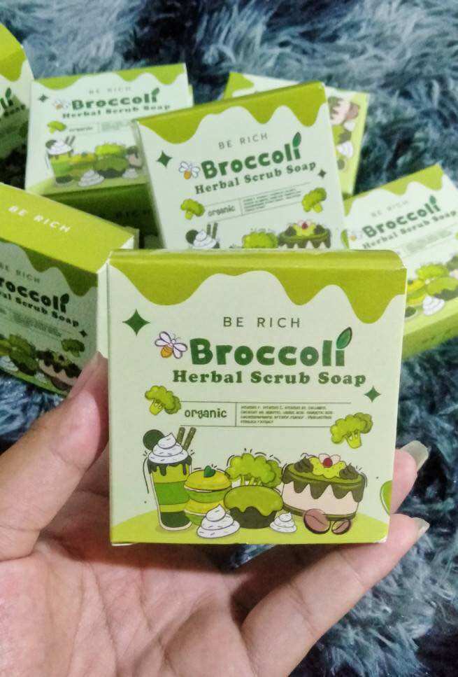 ( พร้อมส่งไม่ต้องรอ lot.3 ) สครับบล็อคโคลี่ Broccoli Herbal Scrub Soap ...