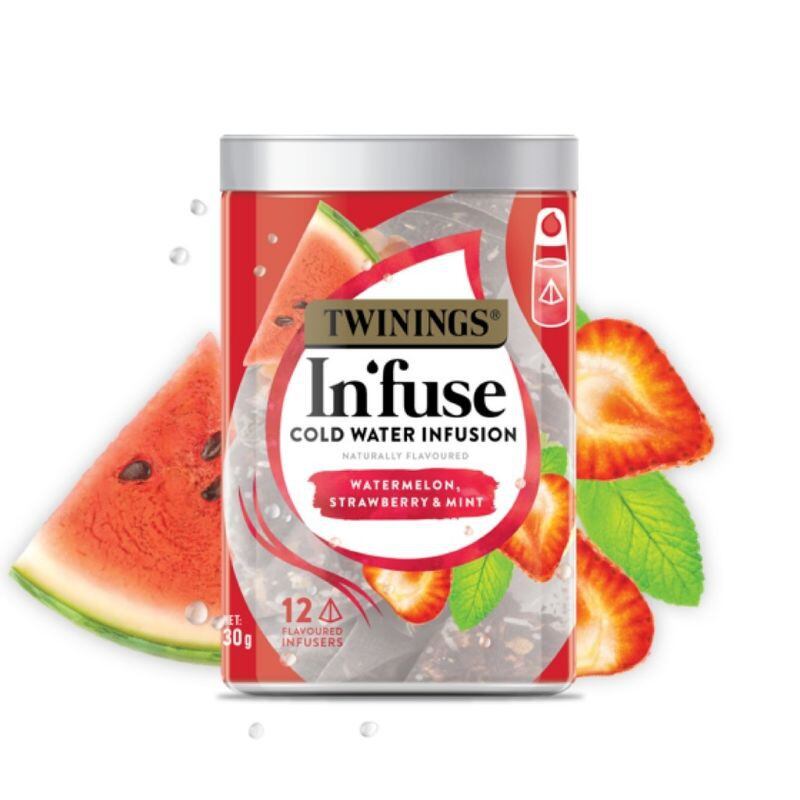 ชาทไวนิ่งส์ ชงได้ในน้ำเย็น รสแตงโมสตรอเบอร์รี่มิ้นต์ Twinings Tea Cold ...